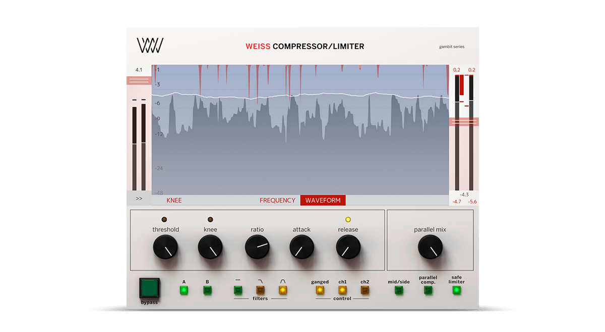 The modern and transparent mastering Compressor/Limiter.