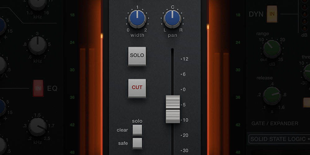 Modelled dbx 202 ‘black can’ VCA fader